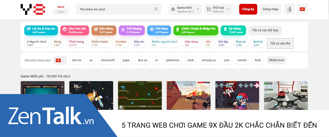 5 trang WEB chơi game 9X đầu 2K chắc chắn biết đến - ASUS Community ...